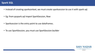 Introduction to Spark SQL, query types and UDF | PPT