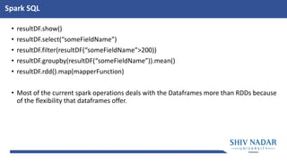 Introduction to Spark SQL, query types and UDF | PPT