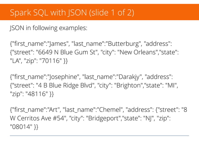 Spark SQL with Scala Code Examples | PPT