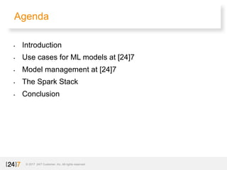 Spark stack for Model life-cycle management | PPT