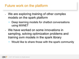 Spark stack for Model life-cycle management | PPT