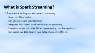 Spark streaming | PPT