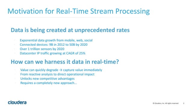 Real Time Data Processing using Spark Streaming | Data Day Texas 2015 | PPT