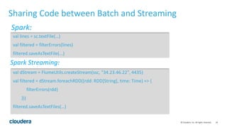 Real Time Data Processing using Spark Streaming | Data Day Texas 2015 | PPT