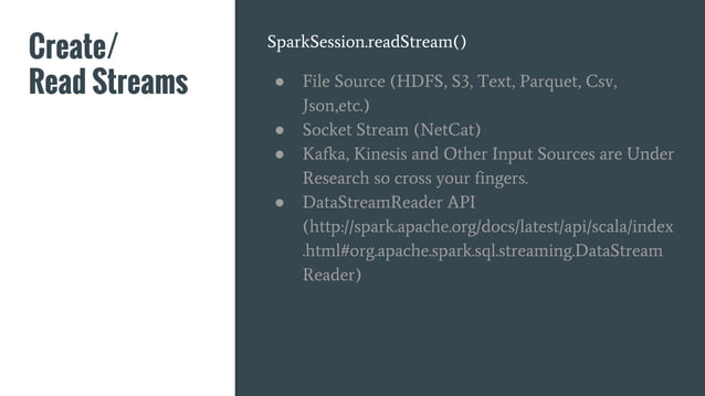 Structured streaming in Spark | PPT