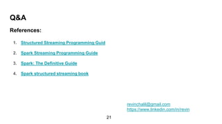 Spark Structured Streaming | PPT