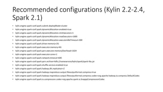 Spark tunning in Apache Kylin | PPT | Free Download