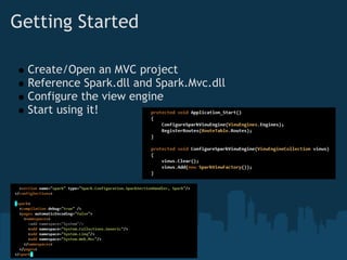 Spark View Engine (Richmond) | PDF