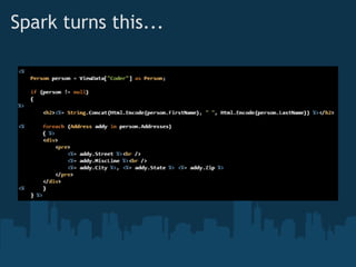 Spark View Engine (Richmond) | PDF