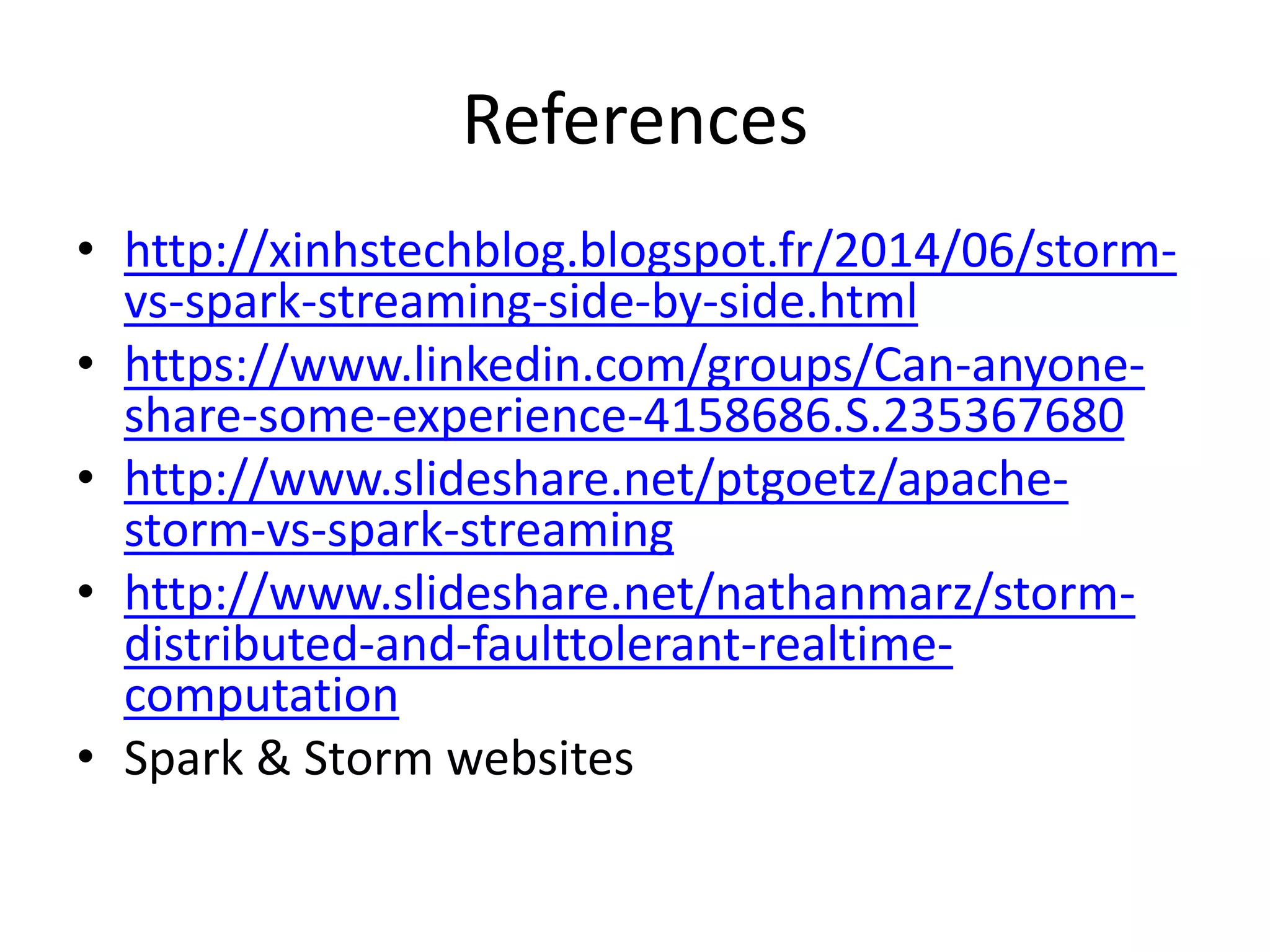 Spark vs storm | PPTX