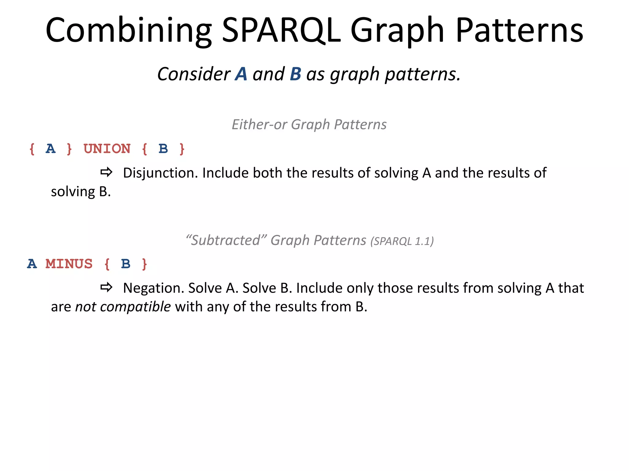 SPARQL Cheat Sheet | PPTX