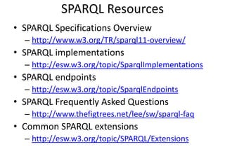 SPARQL Cheat Sheet | PPT