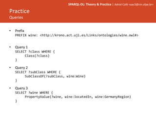 SPARQL-DL - Theory & Practice | PPT