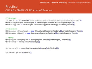 SPARQL-DL - Theory & Practice | PPT