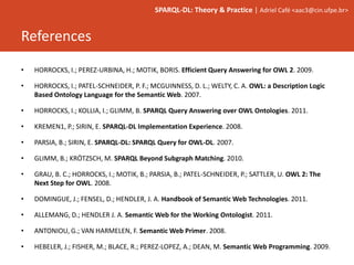 SPARQL-DL - Theory & Practice | PPT