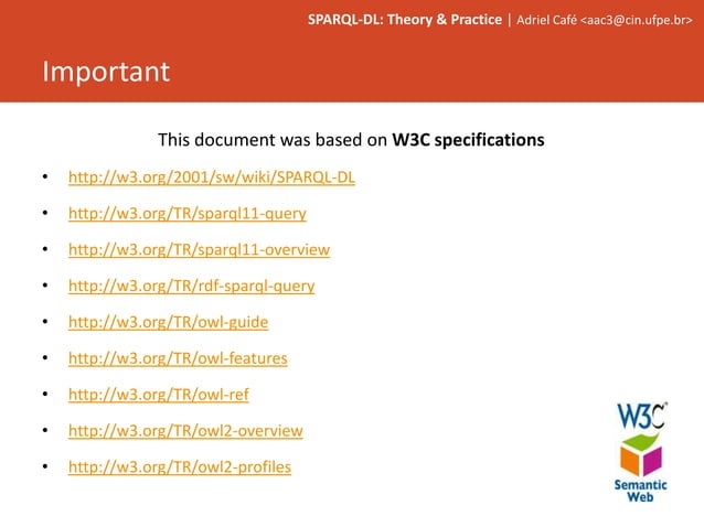 SPARQL-DL - Theory & Practice | PPT