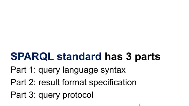 SPARQL introduction and training (130+ slides with exercices) | PPTX | Databases | Computer ...