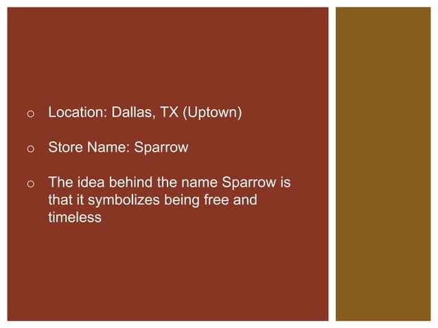 Sparrow Presentation | PPT