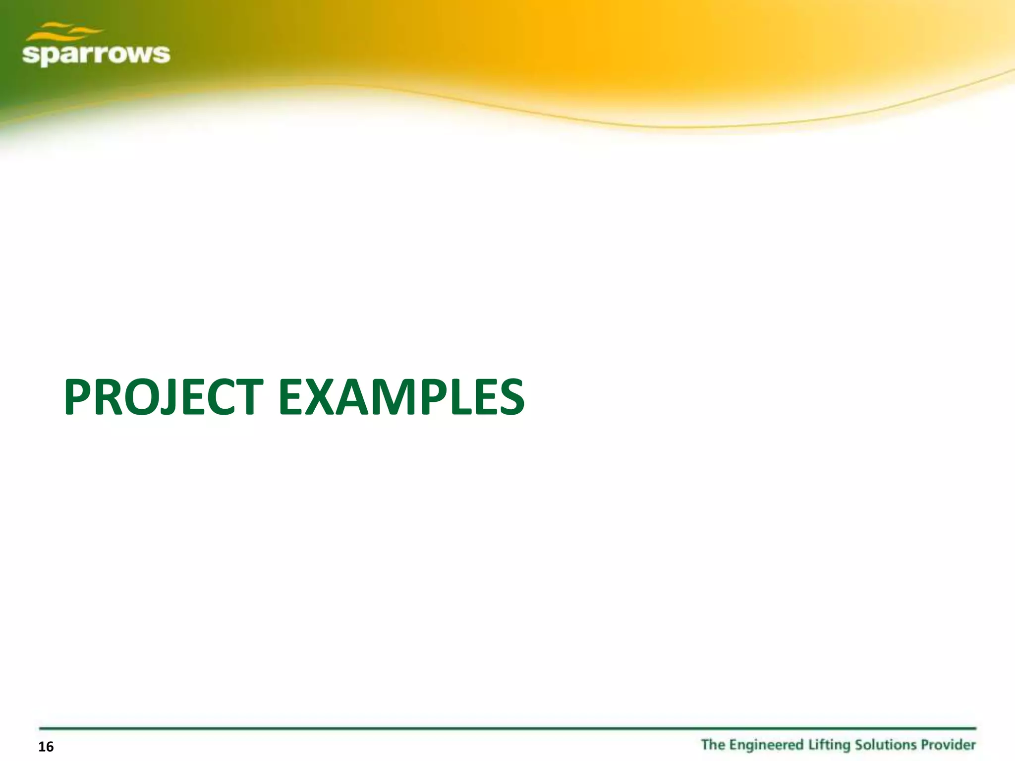 Sparrows offshore modular rental crane presentation august 2014 | PPT