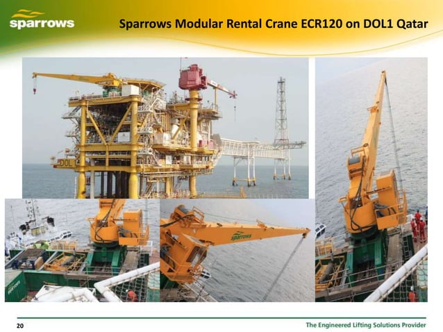 Sparrows offshore modular rental crane presentation august 2014 | PPT