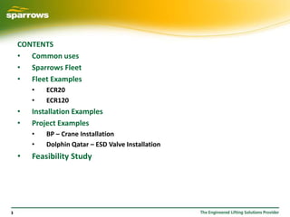 Sparrows offshore modular rental crane presentation august 2014 | PPT