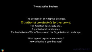 FASTER ADAPTABILITY IS THE NEW CORE COMPETENCY IN THE NEW ECONOMY | PPT