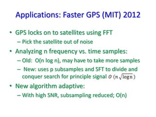 Sparse fourier transform | PPTX
