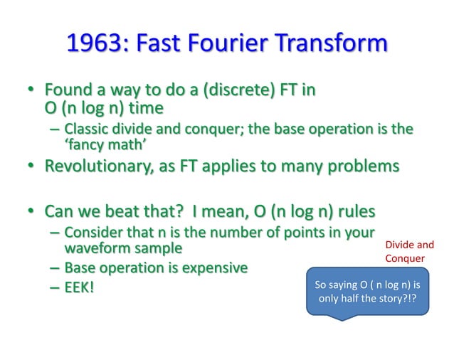 Sparse fourier transform | PPT Sparse fourier transform | PPT