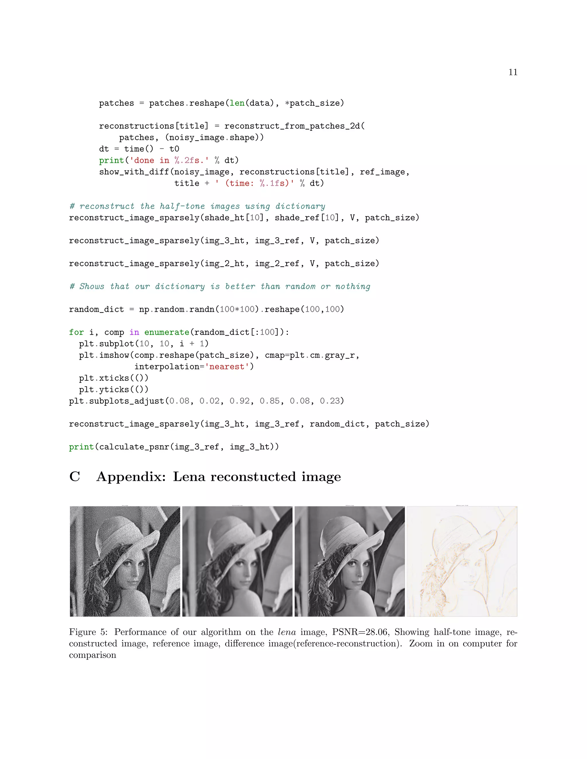 Image Reconstruction Using Sparse Approximation | PDF