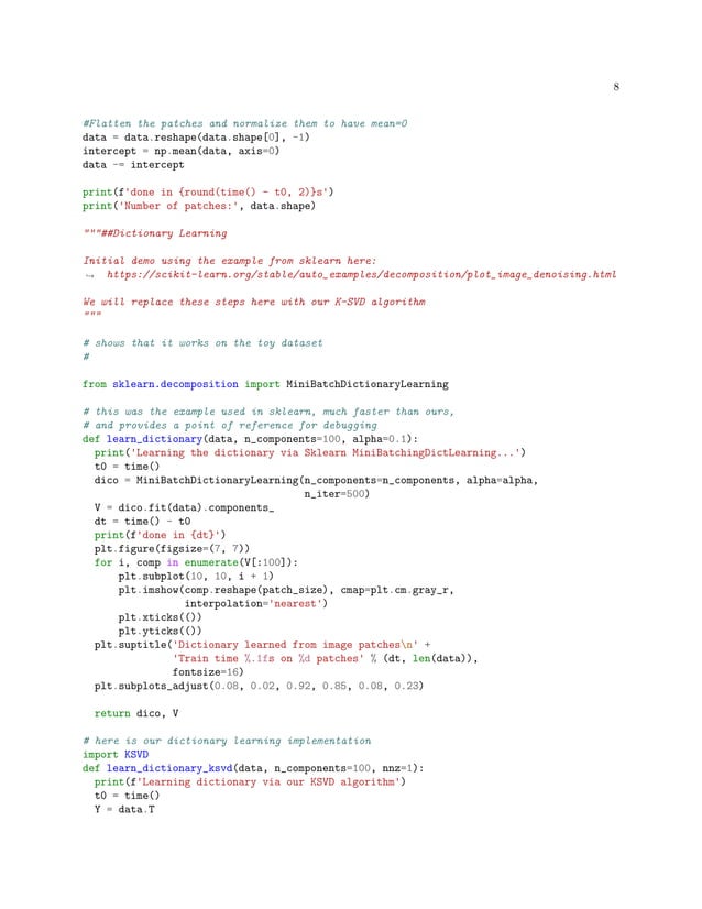 Image Reconstruction Using Sparse Approximation | PDF Image Reconstruction Using Sparse Approximation | PDF