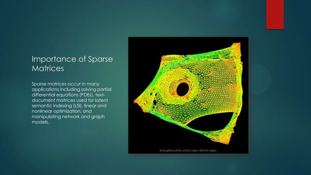 Sparse matrices | PPTX
