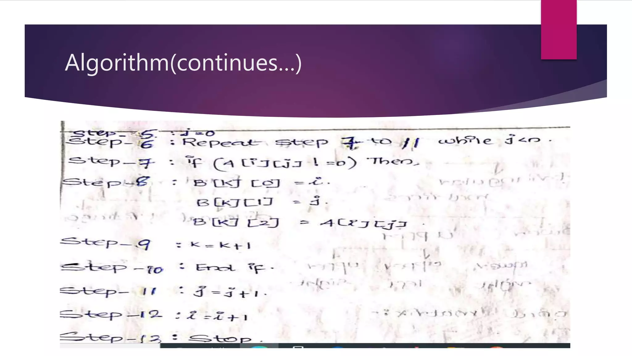 Sparse matrix | PPTX