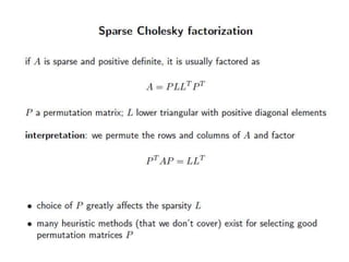 Sparse matrix factorization | PPTX