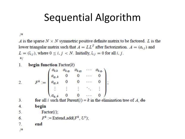Sparse matrix factorization | PPTX