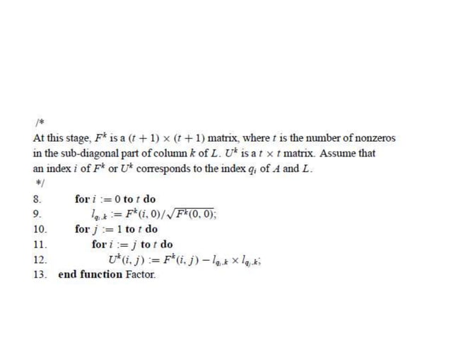 Sparse matrix factorization | PPTX