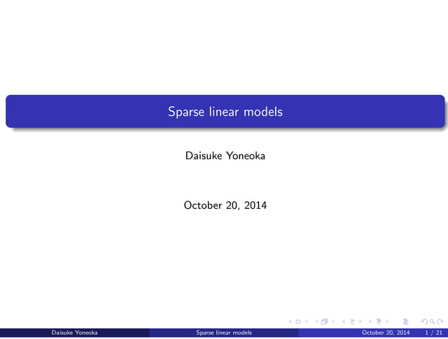 Sparse models | PDF | Computing | Technology & Computing