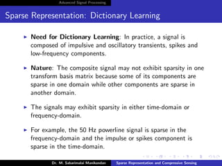 Sparse representation and compressive sensing | PDF
