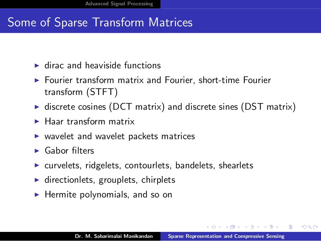 Sparse representation and compressive sensing Sparse representation and compressive sensing
