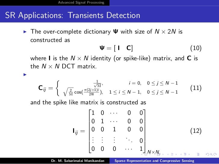Sparse representation and compressive sensing Sparse representation and compressive sensing