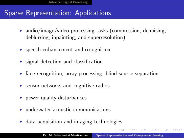 Sparse representation and compressive sensing Sparse representation and compressive sensing