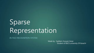 Sparse representation face r_ecognition | PPT