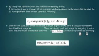 Sparse representation face r_ecognition | PPT
