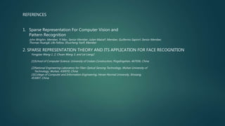 Sparse representation face r_ecognition | PPT