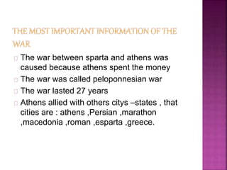 Sparta and athens war presentation | PPT