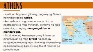 SPARTA & ATHENS Araling Panlipunan 8, World History | PPTX
