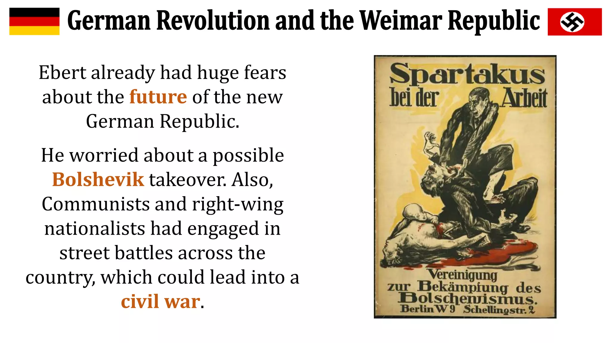 Weimar Germany - The Spartacist Revolt | PPTX