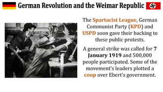 Weimar Germany - The Spartacist Revolt | PPTX