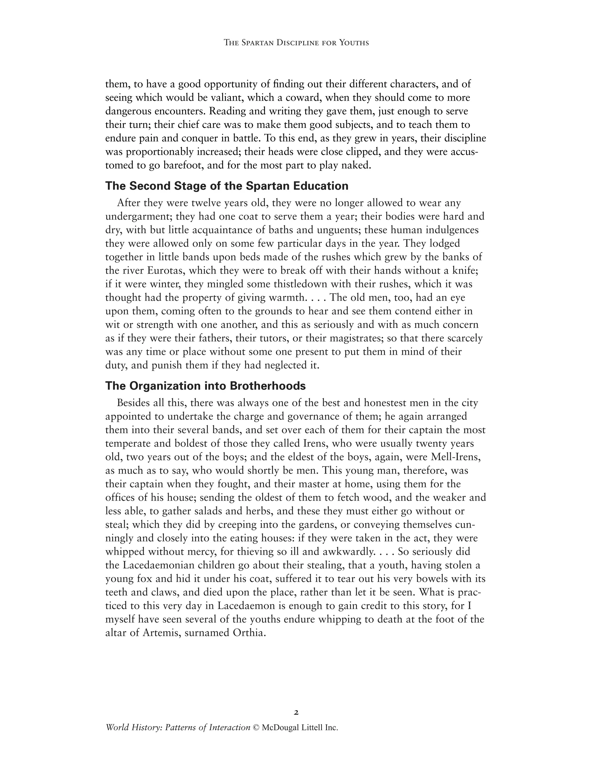 Spartan discipline for youths | PDF