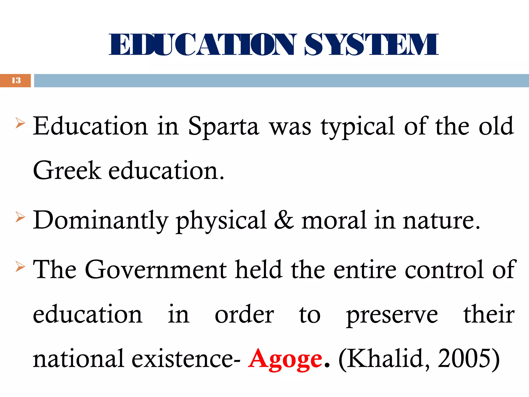 Spartan education philosophy | PPT