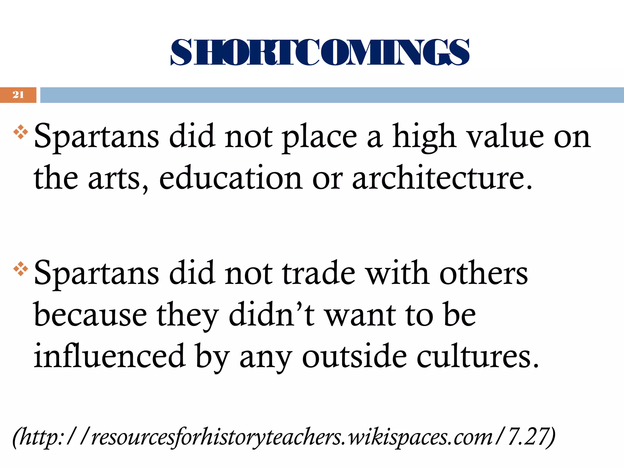 Spartan education philosophy | PPT